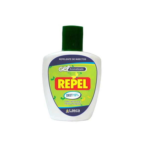 Repel Gel Aromatizado Repelente de Insectos Deet 15% - Frasco de 55 ml